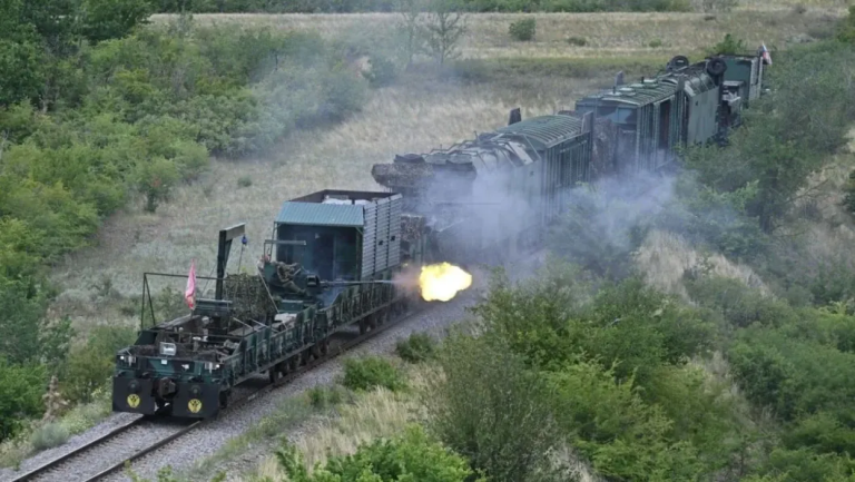 Russia Turns to Armored Trains in Ukraine