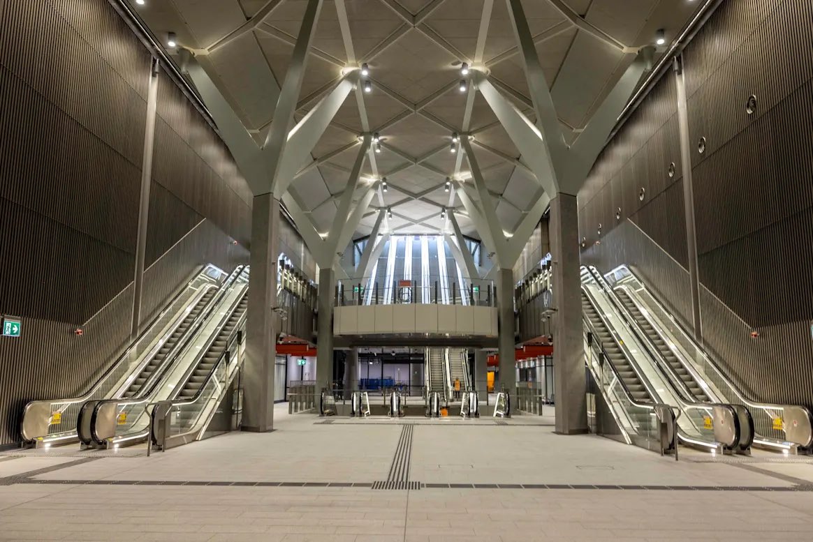 Town Hall Metro Station finally complete